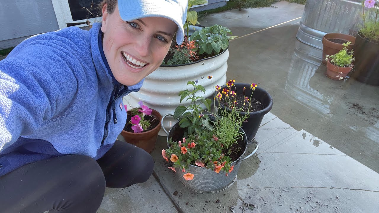 How To Create A Beautiful Flower Container | Beginner Container ...